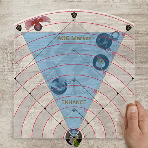 ENHANCE 60ft Spell AoE Template – DnD Area of Effect Marker for 1 ...