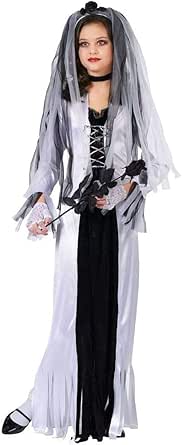 Amazon.com: Fun World Skeleton Bride Costume, Small 4-6, Multicolor ...
