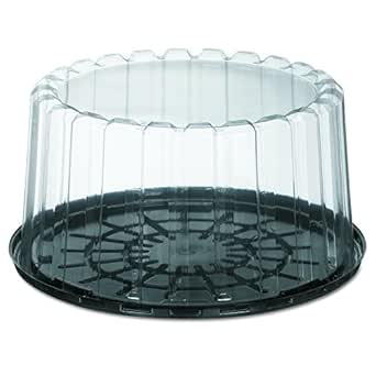Amazon.com: Pactiv YEH89901 ShowCake Two-Piece Cake Containers, Plastic ...