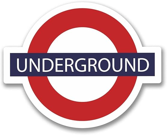 2 x 10cm/100mm London Underground Vinyl SELF Adhesive Sticker Decal ...