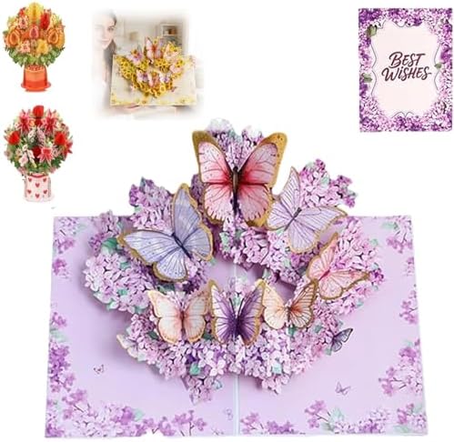 Pop up Flower Bouquet Valentine’s Day Card, 3D Paper Flower Bouquet ...