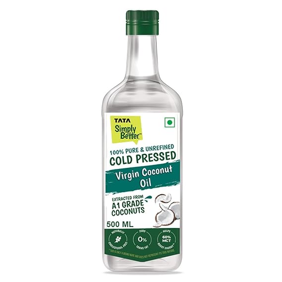 Tata Simply Better Pure & Unrefined Cold Pressed Virgin Coconut Oil ...