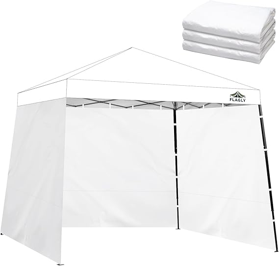 Amazon.com : FLAGLY Slant Leg Canopy Sidewall - 3 Pack 300D Waterproof ...