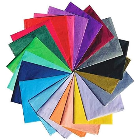 Amazon.com: Creative Hobbies Rainbow Tissue Paper, Huge 20" x 26 ...