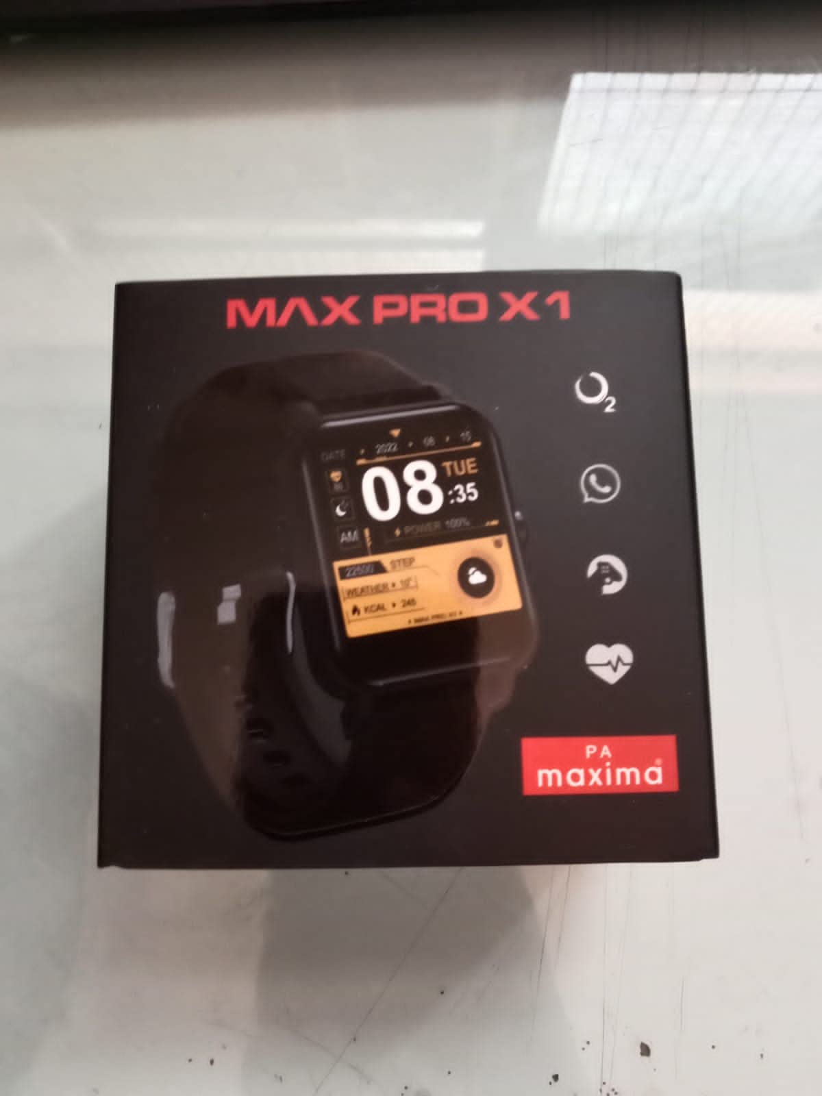 Maxima Max Pro X1 Smartwatch - Premium 1.4 HD Display of 500 Nits with ...
