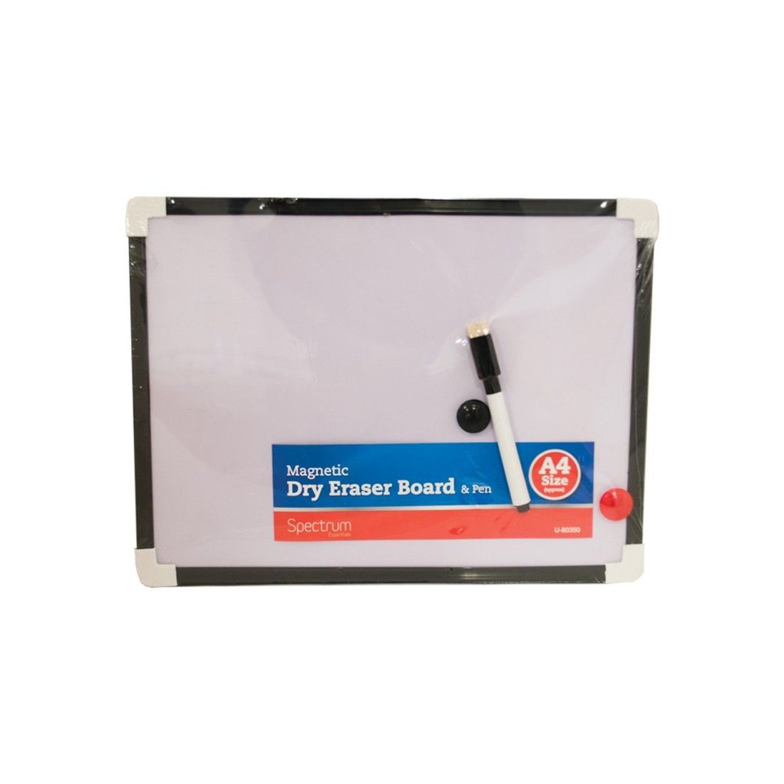 A4 Mini White Board Wipe Board Magnetic with Dry Wipe Pen and Eraser ...
