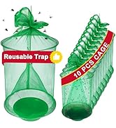 Amazon.com : 4 Pack Reusable Ranch Fly Traps Outdoor Hanging, Fly ...