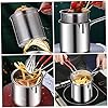 Amazon.com: UPKOCH 1 Set Stainless Steel Fryer Mini Wok Deep Fryer for ...
