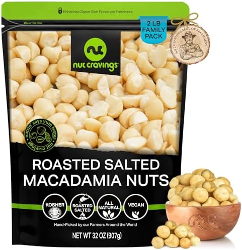 Amazon.com : NUT CRAVINGS - Roasted & Salted Macadamia Nuts - No Shell ...