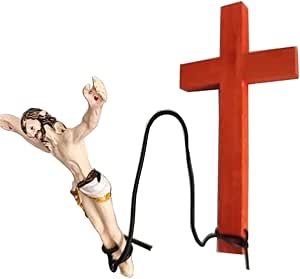 Amazon.com: Jinyuanchao Bungee Jumping Jesus Wooden Cross for Wall ...