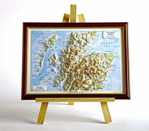 Buy Scotland North Raised Relief Map: Unframed (Raised Relief Maps ...