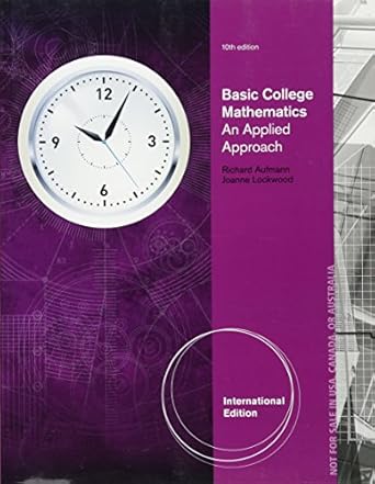 Buy Basic College Mathematics: An Applied Approach, International ...