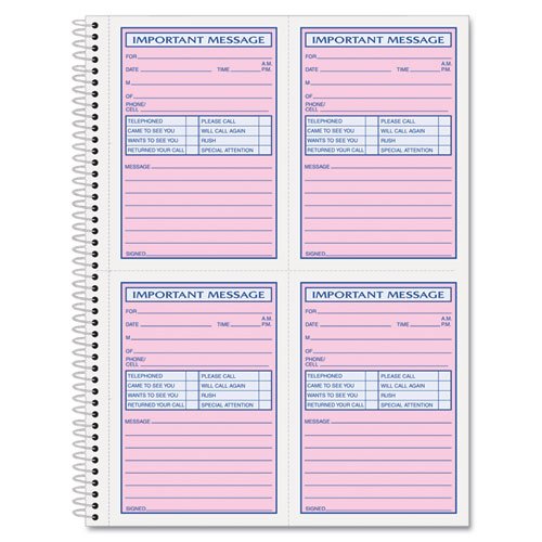 Tops Carbonless Important Message Book: 0025932400506: Amazon.com ...