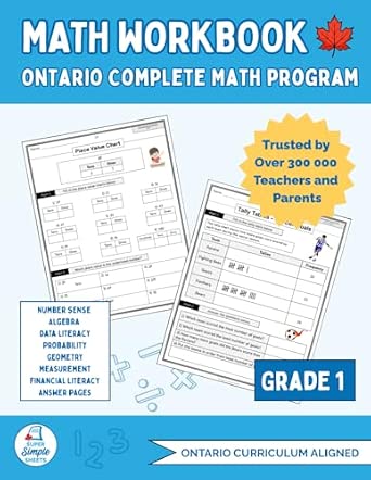 Ontario Grade 1 Math Workbook: The Only Full-Year Workbook That Covers ...