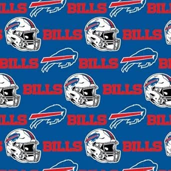 Amazon.com: Buffalo Bills Cotton Fabric - NFL Team Logo Cotton Fabric ...