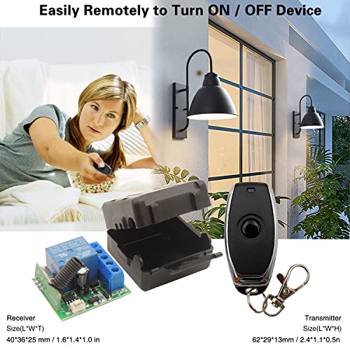 DieseRC 433Mhz Radio Control Relay Remote Control Switch RF DC 12V 1 ...