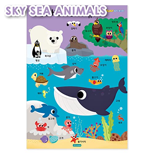 Snapklik.com : Korean Alphabet Chart Korean Language Poster Hangul ...