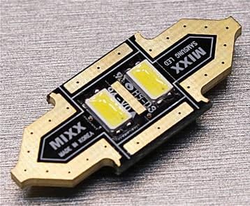 Amazon | MIXX SAMSUNG LED T10x31mm 2連LED 高性能SAMSUNG製LED使用 24k金メッキ 無極性 置換ナンバー灯 ポジションランプ クリアランスランプ ...