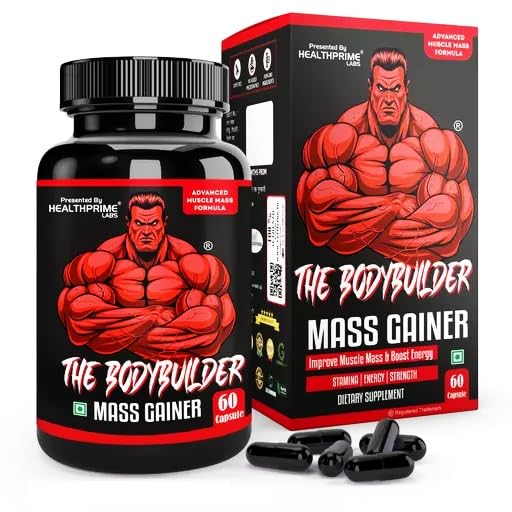 THE BODYBUILDER Mass Gainer: Your Whey Protein Capsules for Stamina ...