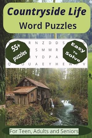Countryside Multi Puzzles: Easy to hard puzzles book with multi options ...