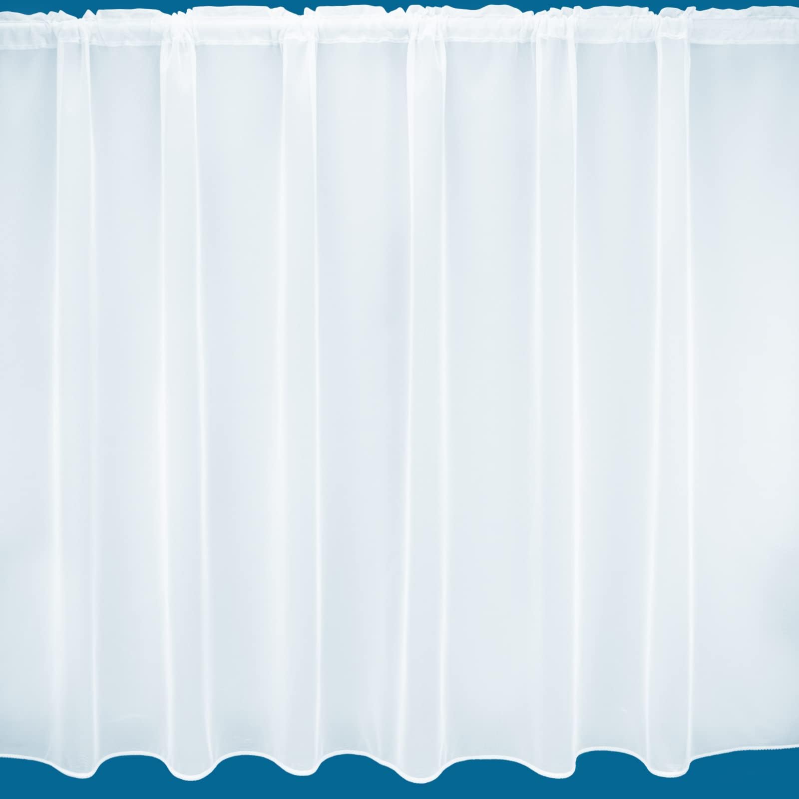 Sue White. Plain Lead Weighted Voile Net Curtain. Multiple Drops. Sold ...