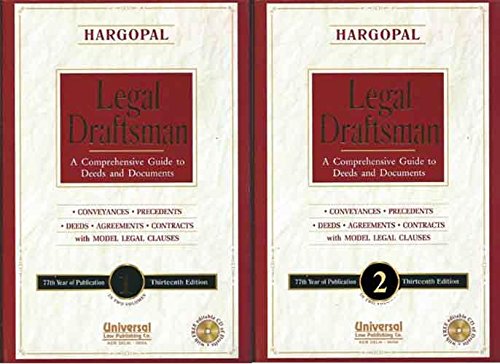 Legal Draftsman: A Comprehensive Guide to Deeds and Documents: Hargopal ...