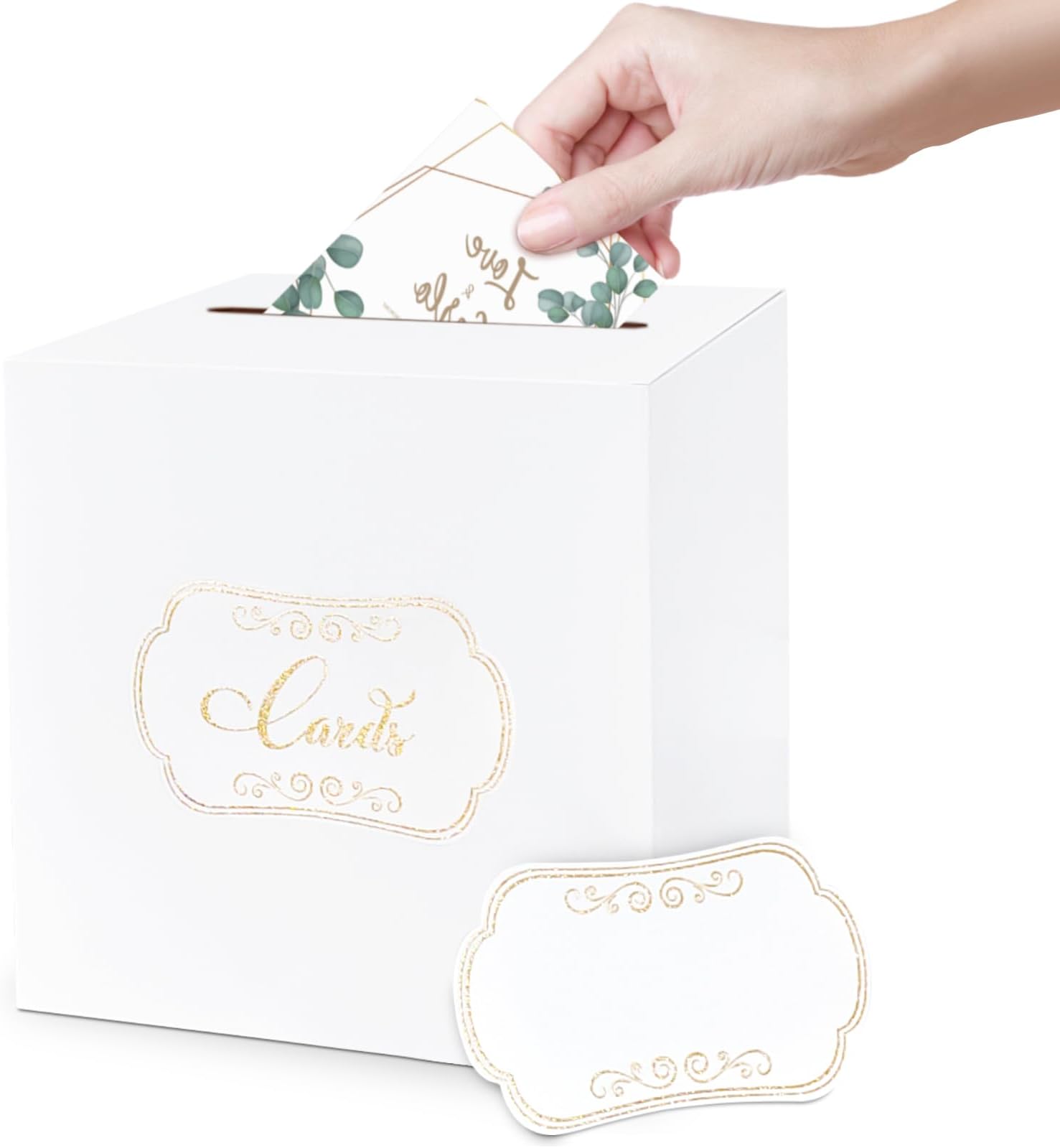 Amazon.com: White Card Box Wedding Favors Post Box Cardboard Receiving ...
