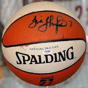 Tina Thompson Signed Official WNBA I/O Basketball Comets - PSA/DNA ...