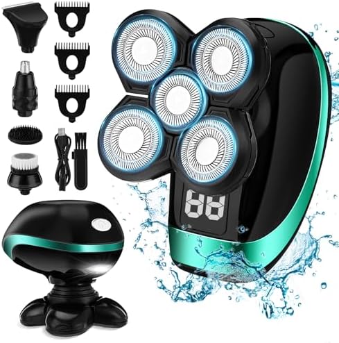 Amazon.com: Head Shavers for Bald Men, 5D Electric Razor Dolodomy 5 in ...