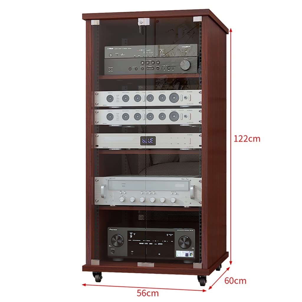 Audio Tower Cabinet Jasper 4 Shelf Audio Tower Bookcase