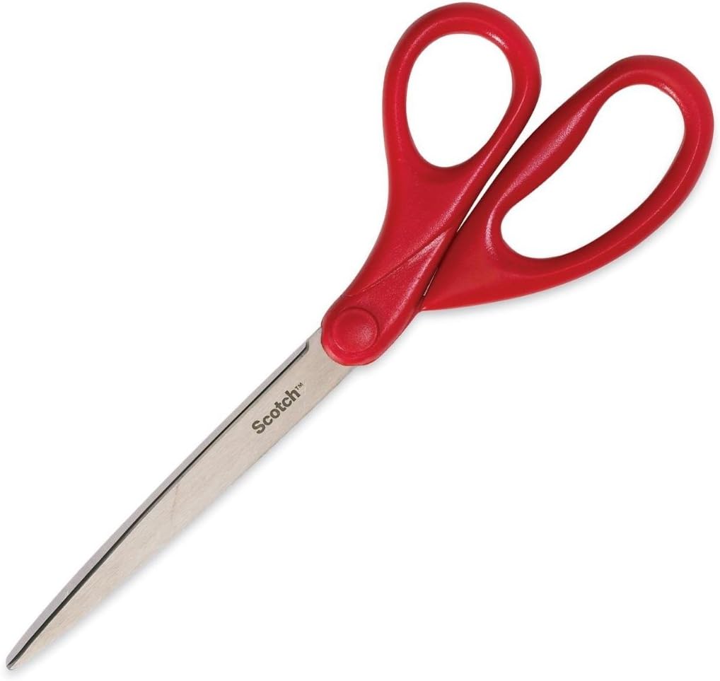 Scotch Comfort Scissors, Red/Grey - 20 cm - Ideal for Precise Cutting ...