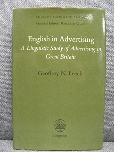English in advertising: a linguistic study of advertising in Great ...