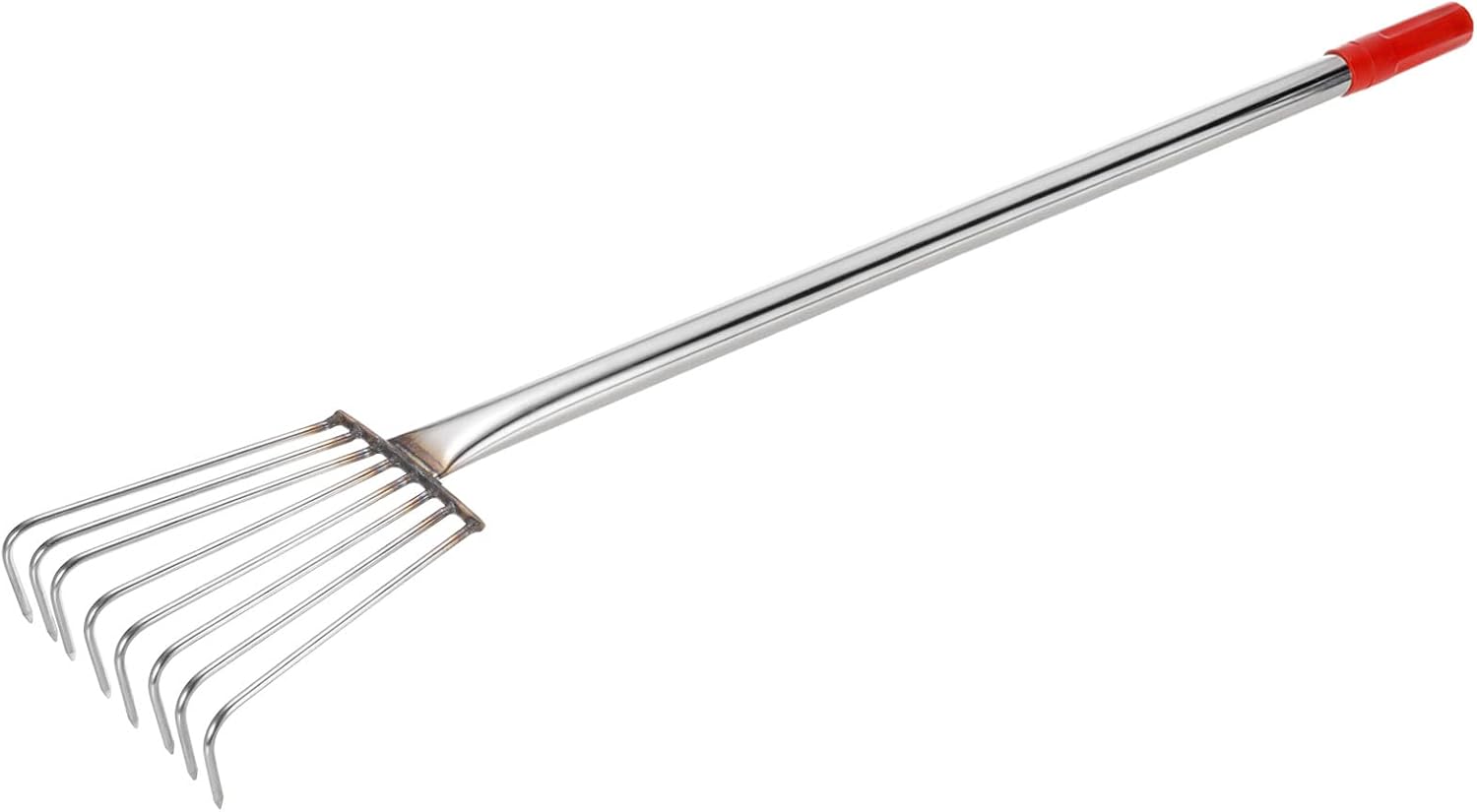 Amazon.com : uxcell 8 Teeth Leaf Rake Garden Claw Rake, 22.05-inch ...