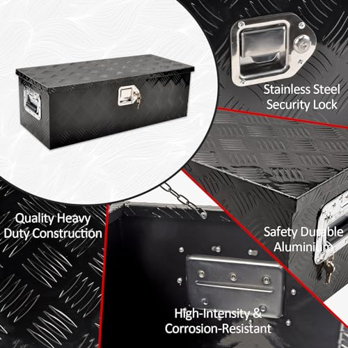 Snapklik.com : TBAPFS 30 Inch Black Aluminum Tool Box 5 Bar Tread ...