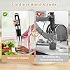 Amazon.com: Toogel Cordless Immersion Blender, Electric Hand Blender ...