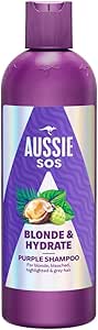 Aussie SOS Blonde and Hydrate Purple Shampoo 300ml for Bleached ...