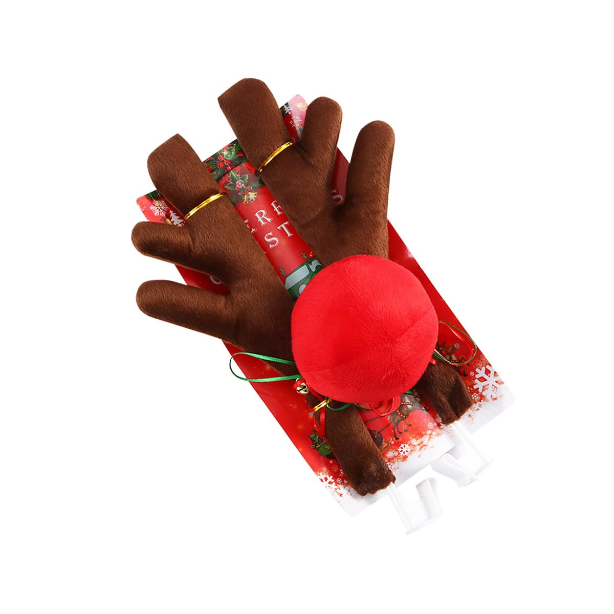 Amazon.com: Ohleats Premium Reindeer Car Kit Antlers, Nose, Auto ...