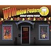 Amazon.com: WOWindow Posters Devil's Hell Fire Halloween Window ...