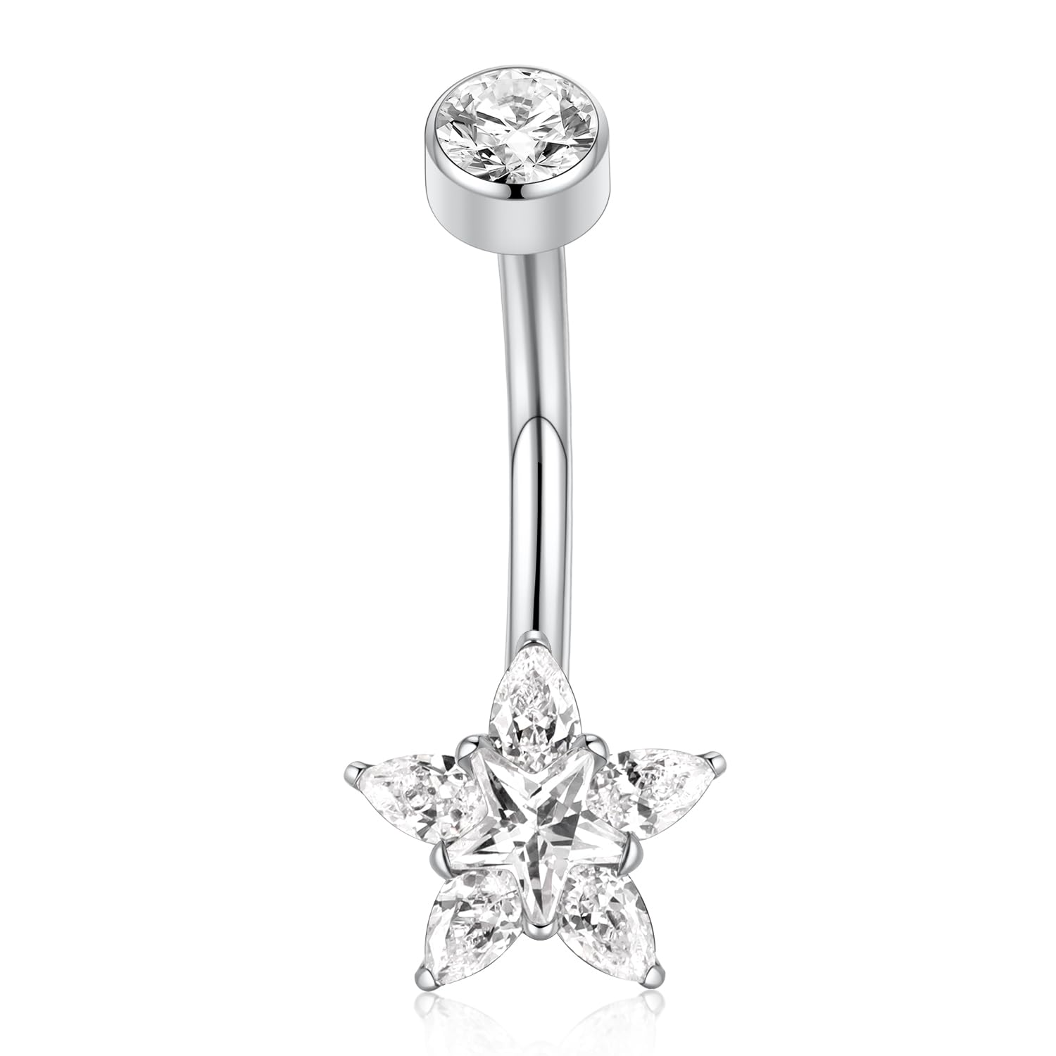 Snapklik.com : Belly Button Ring Titanium Belly Button Piercing ...
