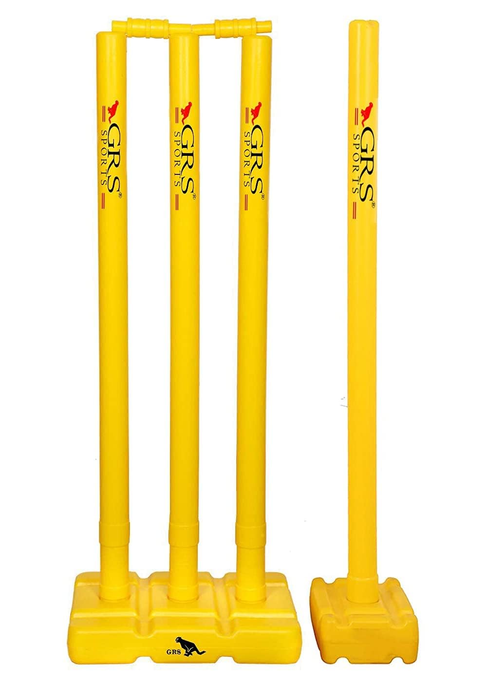 Plastic Cricket Stumps With Rubber Base - USA Cricket Gear