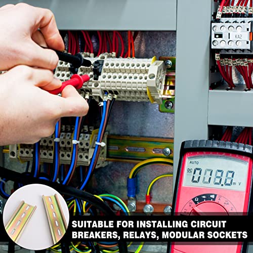 8 Pieces Din Mounting Rail, 35mm Width 200mm Long Slotted Din Rail ...