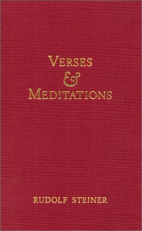Verses and Meditations: Steiner, Rudolf, Adams, Mary: 9781855840034 ...
