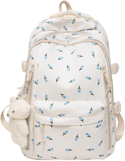 Amazon.com: Coquette Flower Backpack - Cute Aesthetic Backpack Kawaii ...