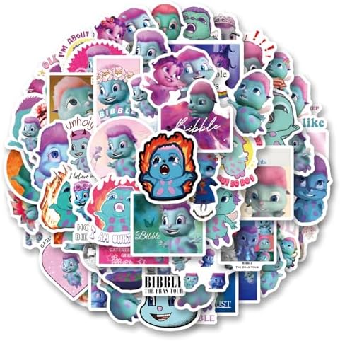 Amazon.com: 61pcs Interesting Little Blue Monster Stickers for Musical ...