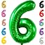 KatchOn, Giant Dark Green Number 6 Balloon, 40 Inch, 6th Birthday ...