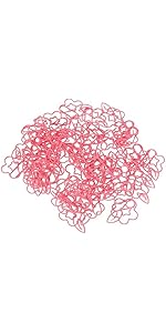Amazon.com: Cyrank Flower Paper Clips 100PCS, White Rose Shape Paper ...