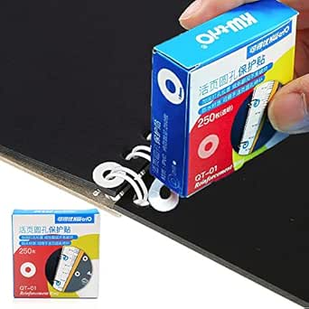 Hole Punch Reinforcement Stickers, Loose-Leaf Paper Hole Reinforcement ...