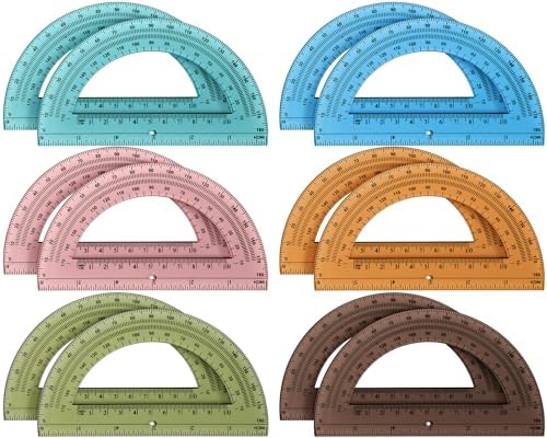 Amazon.com : Sayglossy 72 Pcs of Colorful Plastic Protractors 180 ...