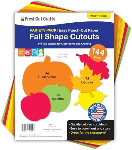 Amazon.com: 360 Pieces Maple Leaves Cutouts Fall Leaf Paper Cut Outs ...