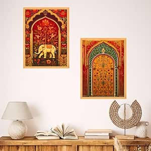 Majisa Handicraft Set of Two Wall Paintings for Wall Dacoration Large ...